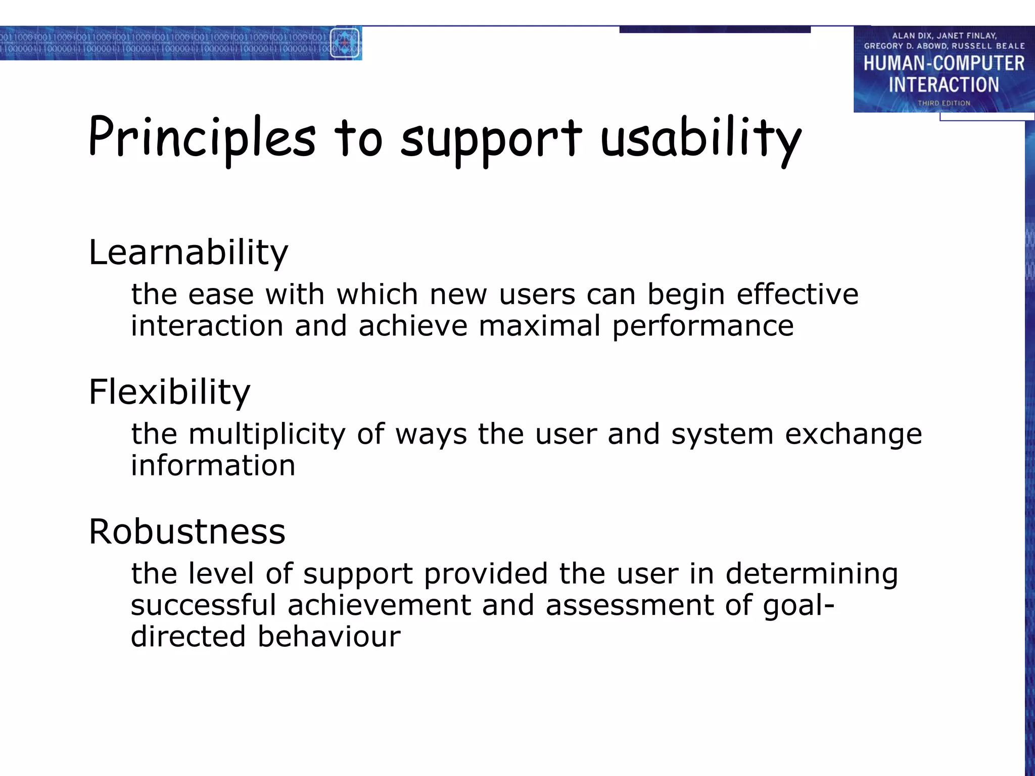 HCI 3e - Ch 7: Design rules | PPT