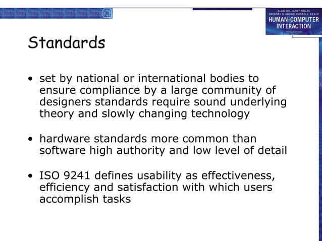 HCI 3e - Ch 7: Design rules | PPT