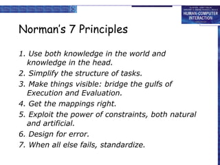 HCI 3e - Ch 7: Design rules | PPT