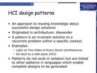 HCI 3e - Ch 7: Design rules | PPT