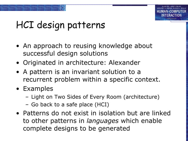 HCI 3e - Ch 7: Design rules | PPT