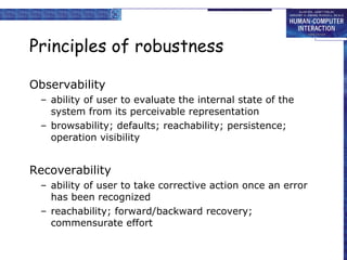 HCI 3e - Ch 7: Design rules | PPT