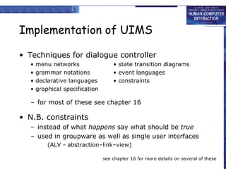 HCI 3e - Ch 8: Implementation support | PPT