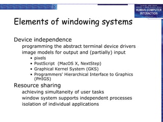 HCI 3e - Ch 8: Implementation support | PPT