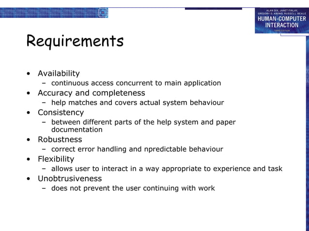 HCI 3e - Ch 11: User support | PPT | IT and Internet Support | Internet