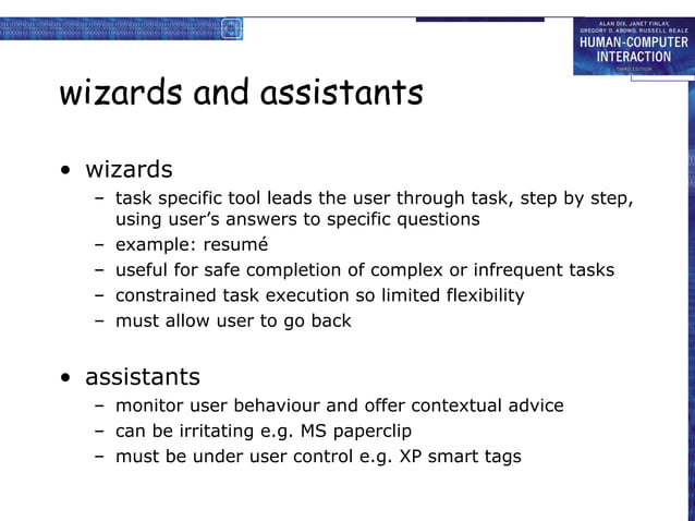 HCI 3e - Ch 11: User support | PPT | IT and Internet Support | Internet