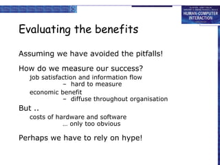 HCI 3e - Ch 13: Socio-organizational issues and stakeholder ...