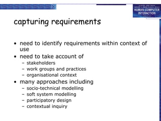 HCI 3e - Ch 13: Socio-organizational issues and stakeholder ...