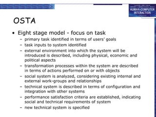 HCI 3e - Ch 13: Socio-organizational issues and stakeholder ...
