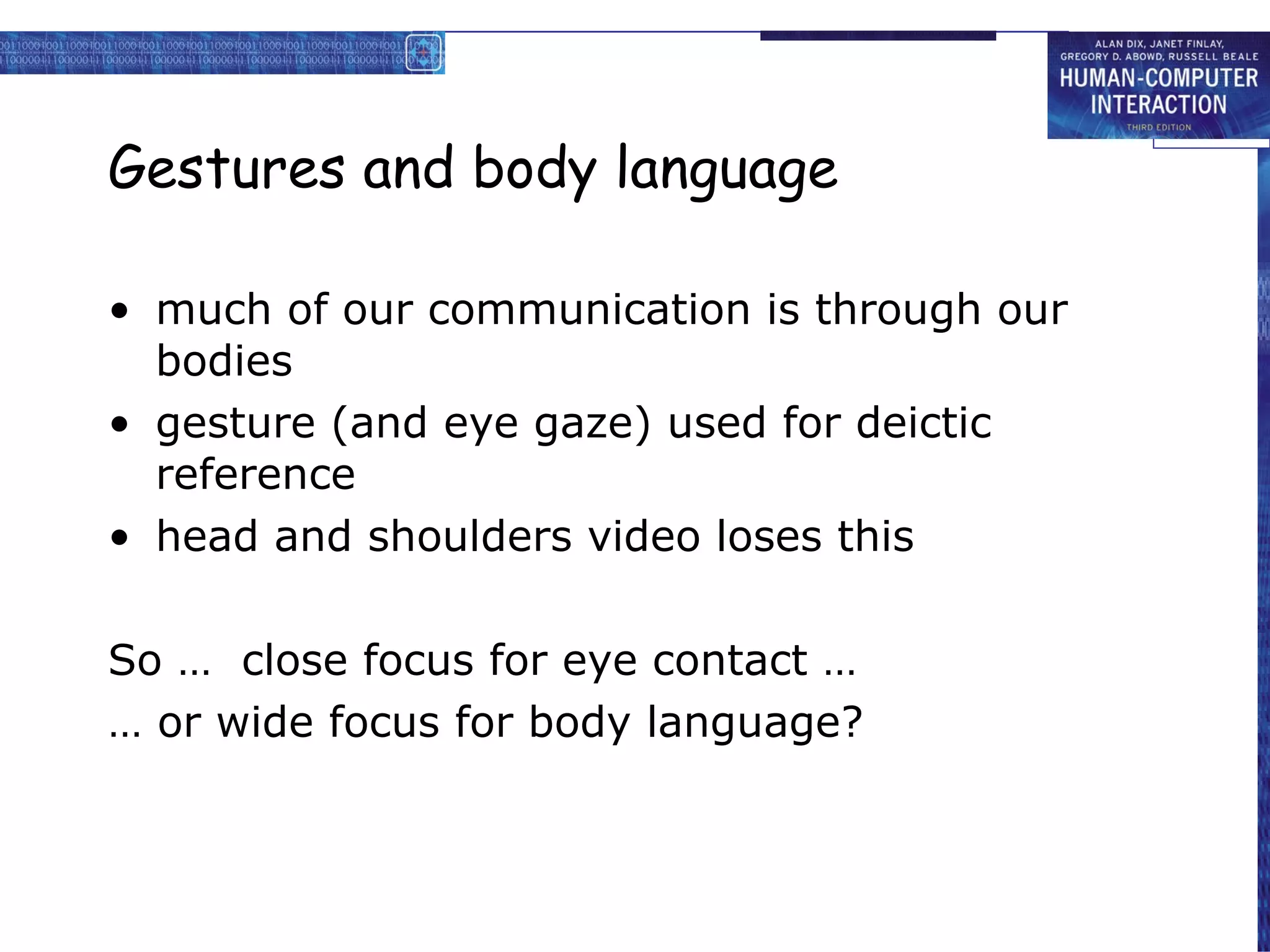 Hci 3e Ch 14 Communication And Collaboration Models Ppt