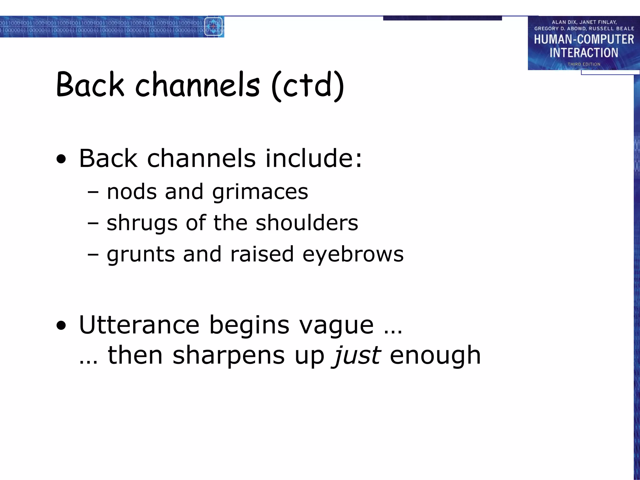 Hci 3e Ch 14 Communication And Collaboration Models Ppt