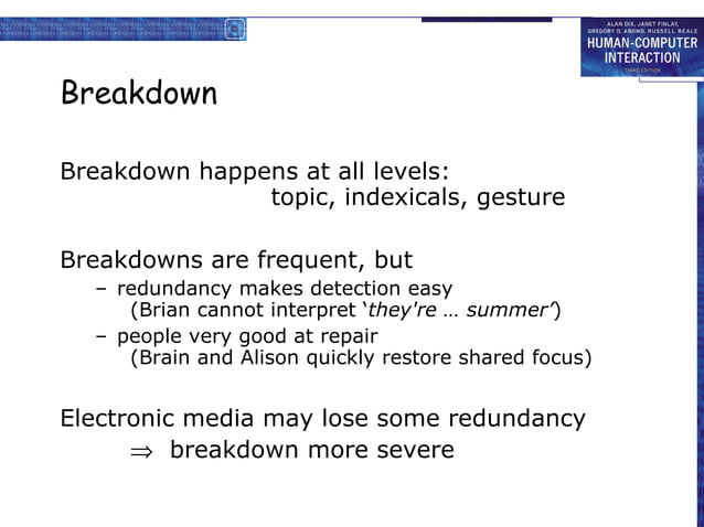 HCI 3e - Ch 14: Communication and collaboration models | PPT