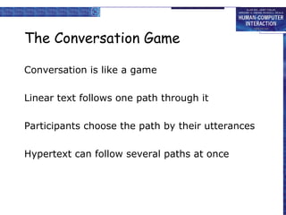 HCI 3e - Ch 14: Communication and collaboration models | PPT