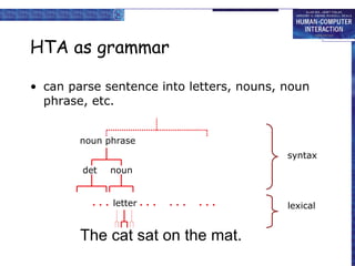HCI 3e - Ch 15: Task analysis | PPT