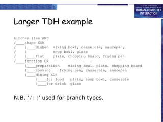 HCI 3e - Ch 15: Task analysis | PPT