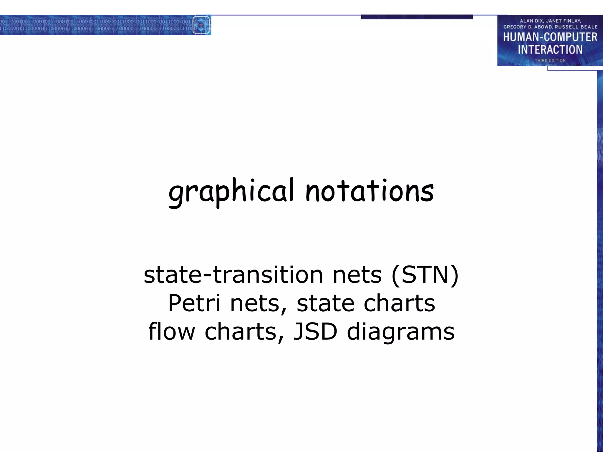HCI 3e - Ch 16: Dialogue notations and design | PPT