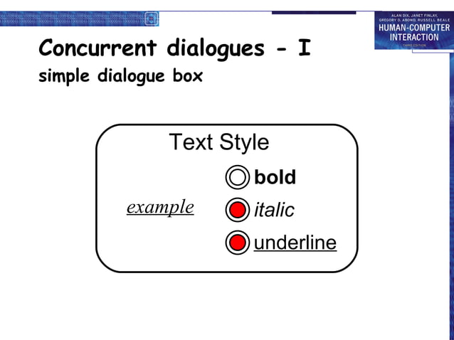 HCI 3e - Ch 16: Dialogue notations and design | PPT | Programming Languages | Computing