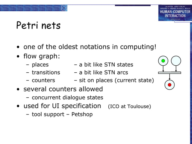 HCI 3e - Ch 16: Dialogue notations and design | PPT | Programming Languages | Computing