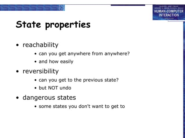 HCI 3e - Ch 16: Dialogue notations and design | PPT | Programming ...