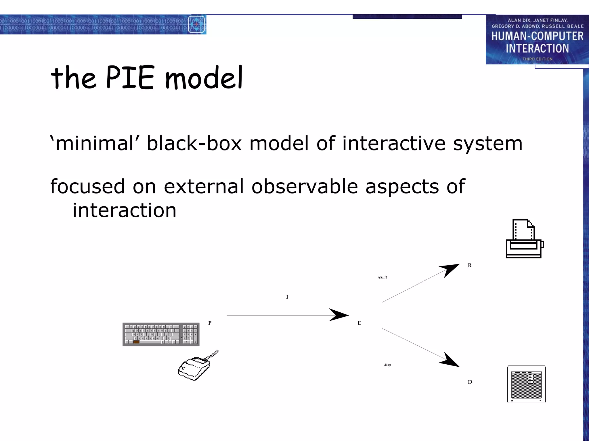 HCI 3e - Ch 17: Models of the system | PPT