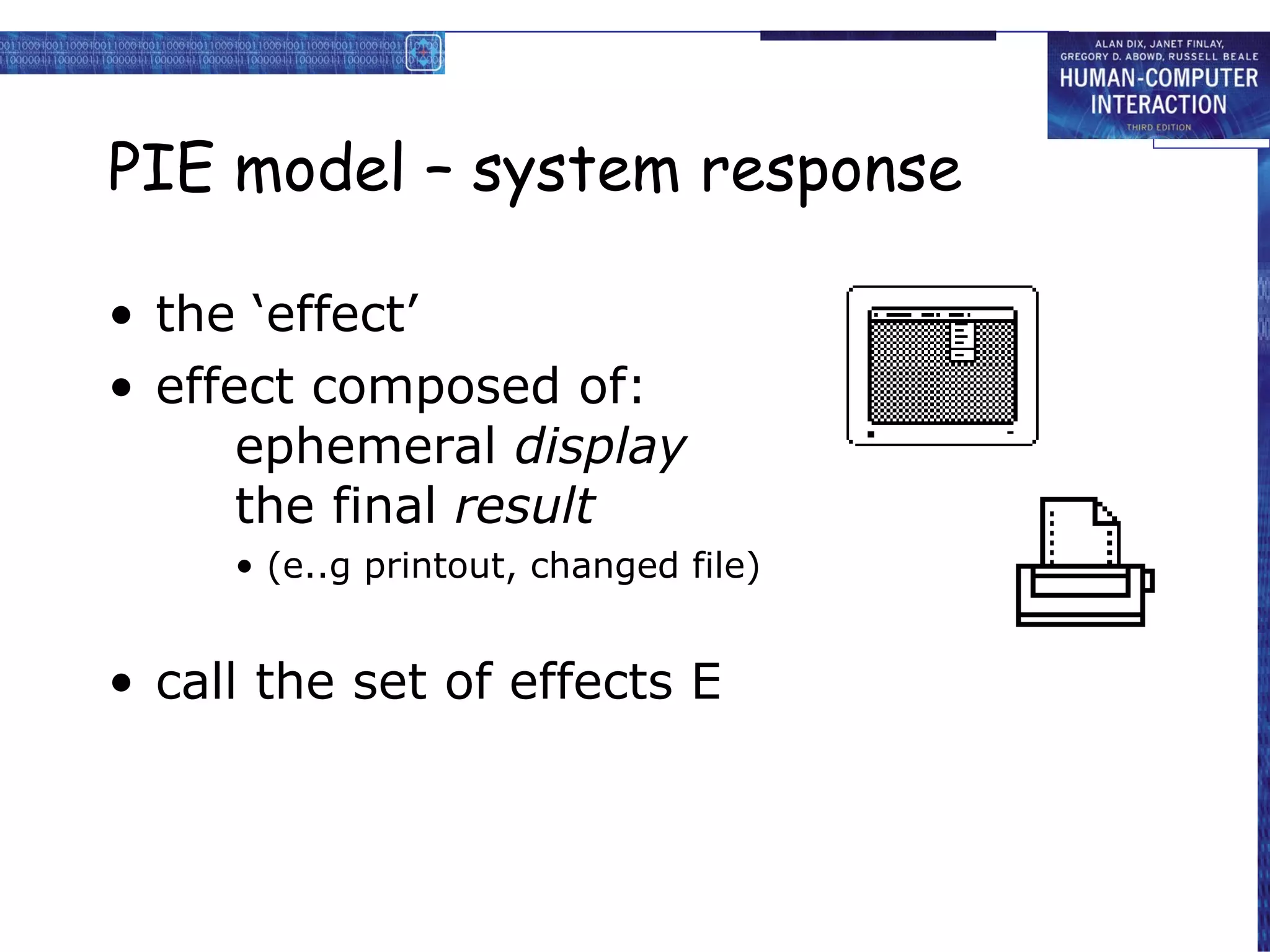 HCI 3e - Ch 17: Models of the system | PPT