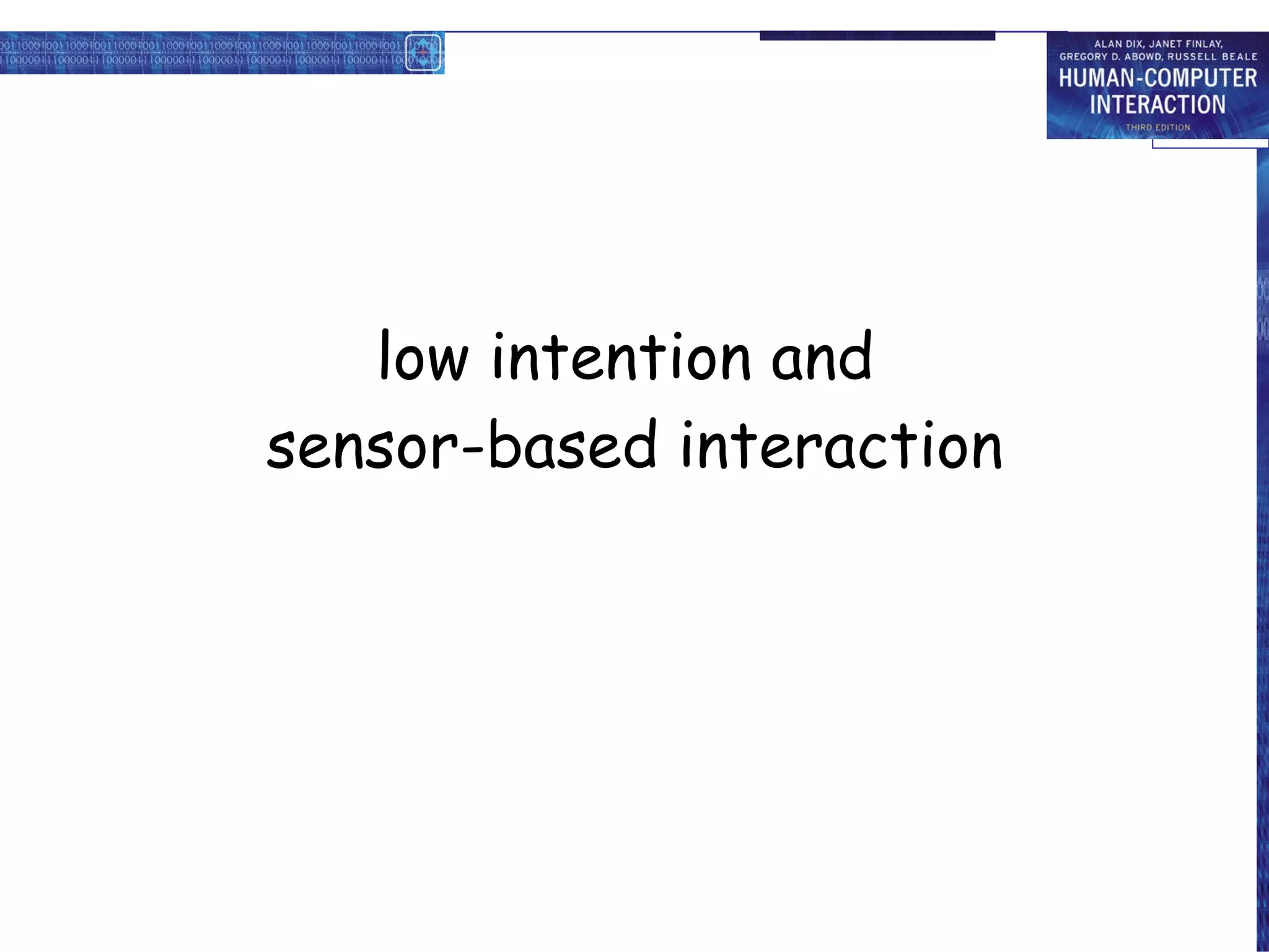 HCI 3e - Ch 18: Modelling rich interaction | PPT
