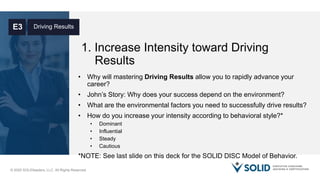 Executive Execution - E3: Driving Results | PPTX