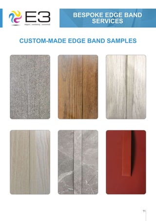 E3 Edge Band Tape Shade Catalogues - Wide Range of Colors and Designs | PDF
