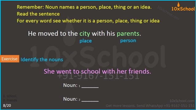 Grade 3: What are Nouns? | PPTX