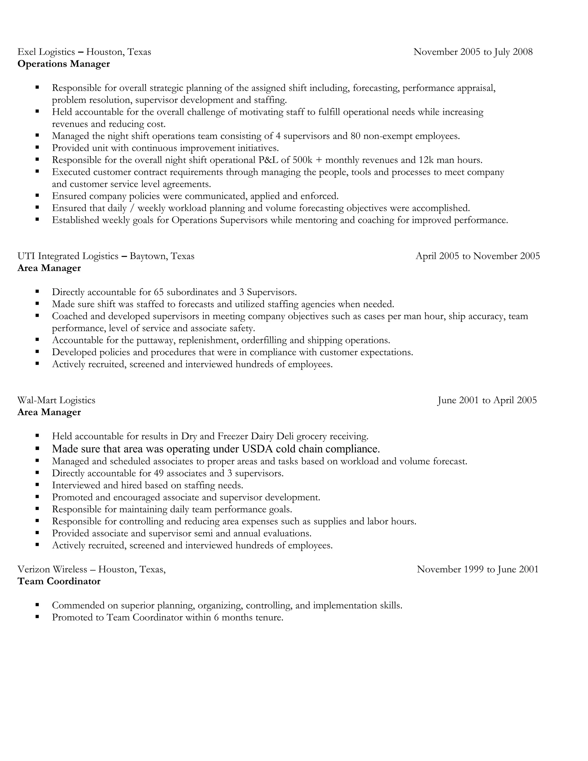 Derrick's Resume 1 | PDF