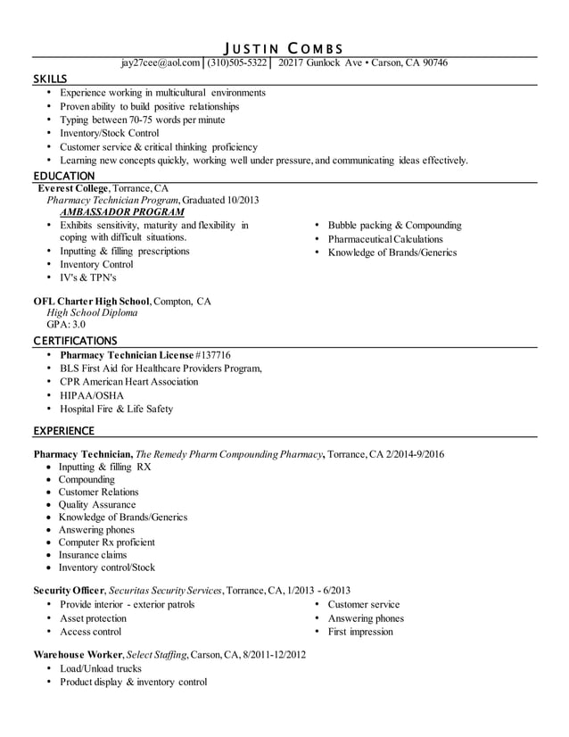 justin resume (1) | PDF