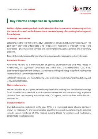 Industry Reports on Pharmaceutical Industry | PDF