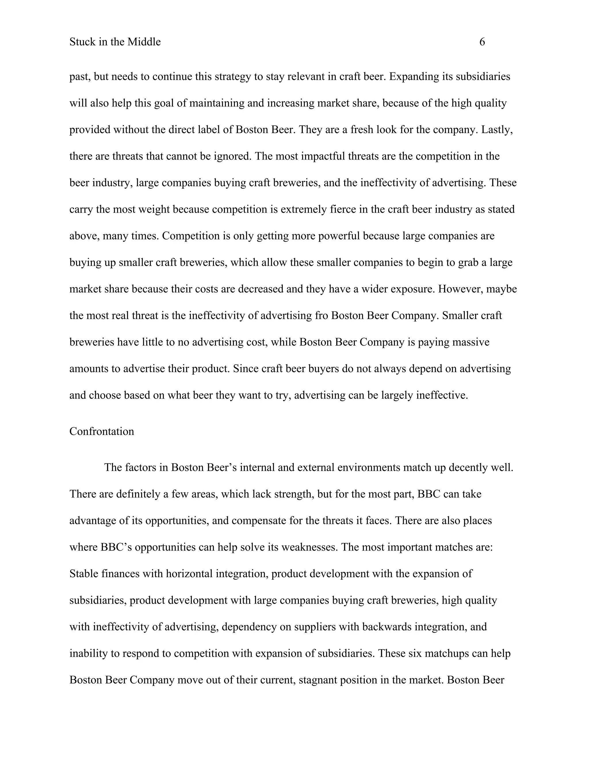 Boston Beer Company Strategic Analysis | PDF