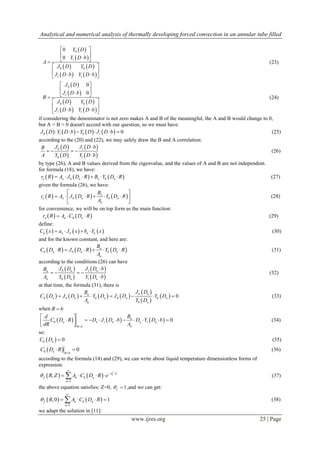 Analytical and numerical analysis of thermally developing forced convection in an annular tube ...