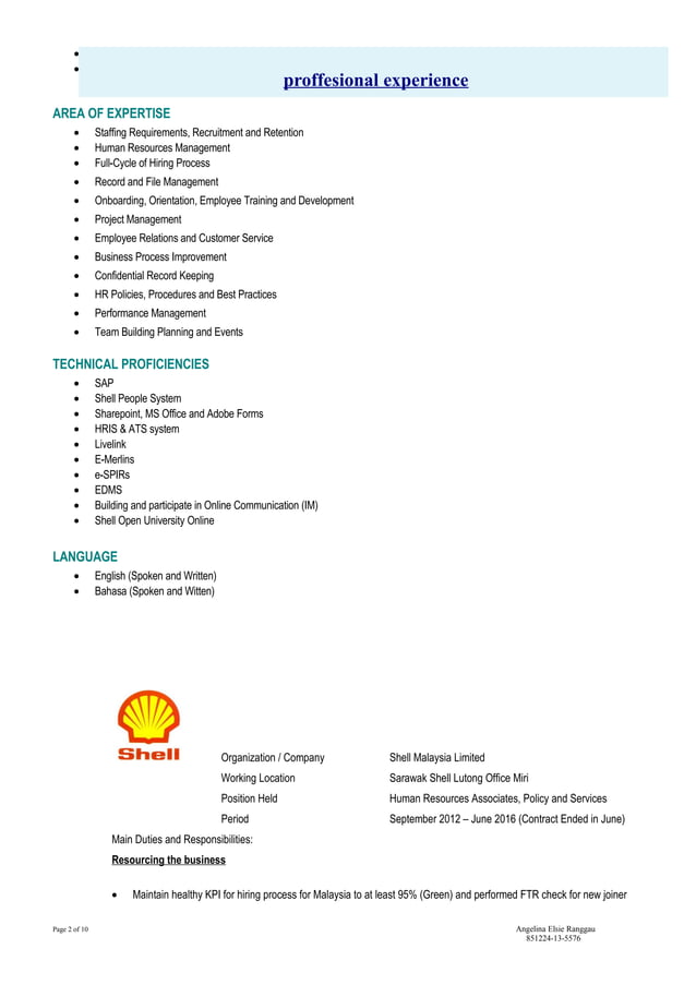Angelina E. Ranggau_Updated CV2016 | PDF