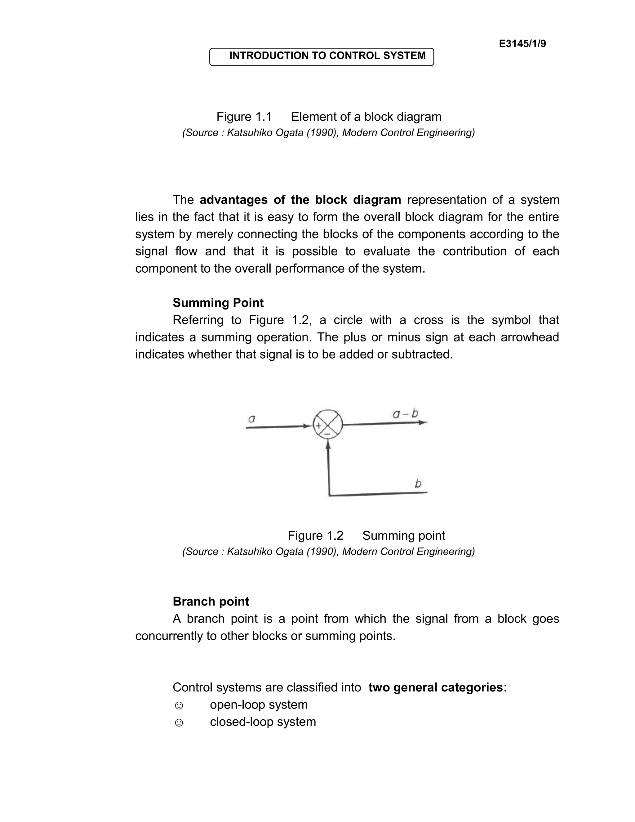 Basic Control System unit1 | DOC