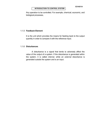 Basic Control System unit1 | DOC