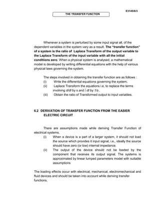 Basic Control System unit6 | DOC