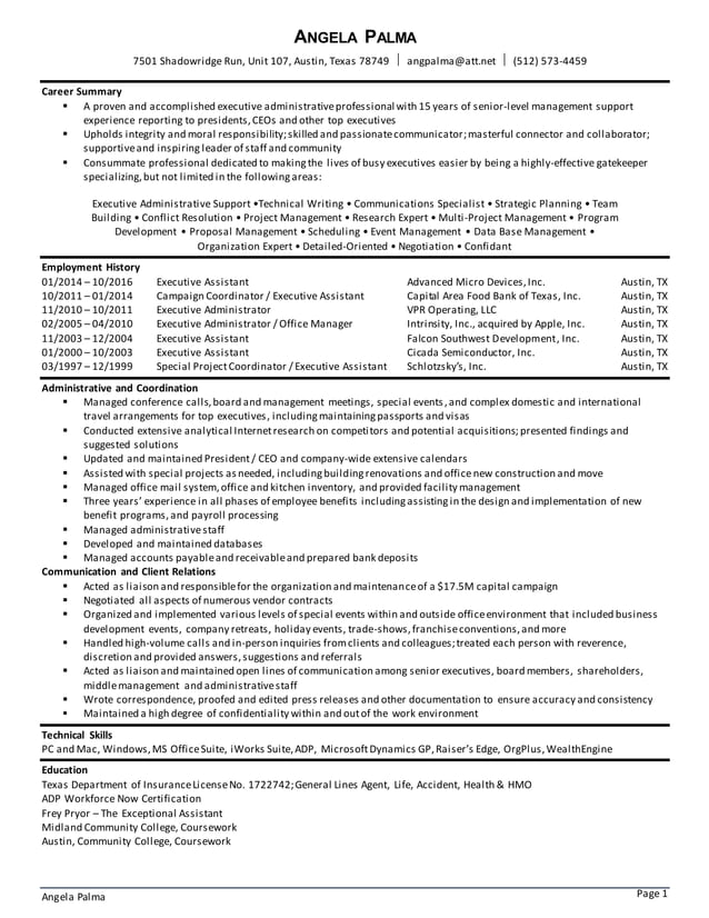 Angela Palma Resume | PDF