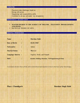 CV Darshan (2) | DOCX