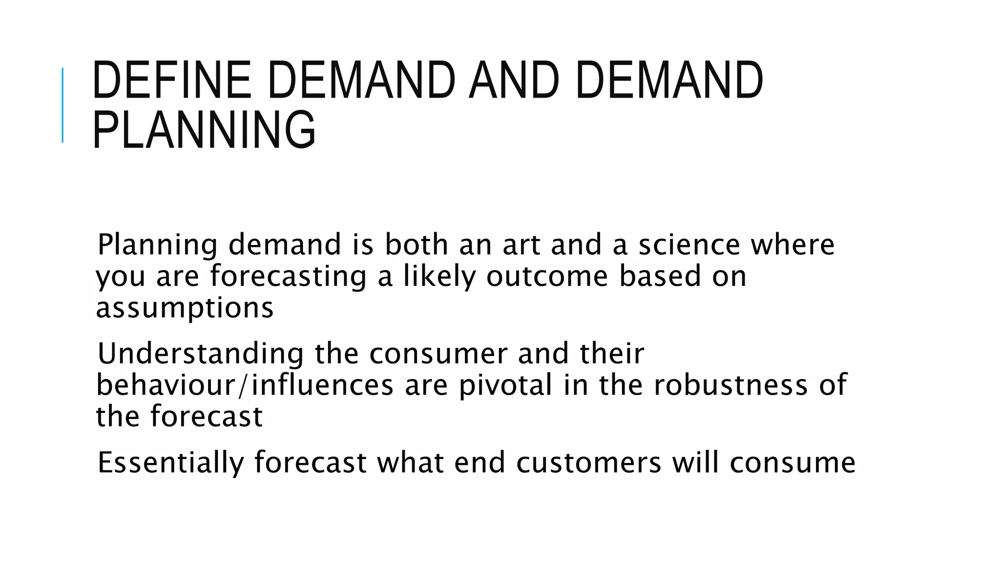 Demand Planning | PPT