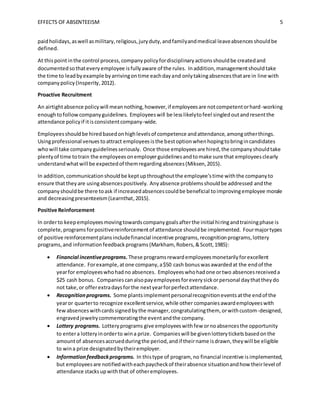 Effects of Absenteeism on Company Productivity%2c Efficiency%2c and ...