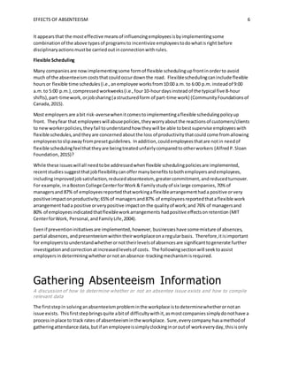Effects of Absenteeism on Company Productivity%2c Efficiency%2c and ...
