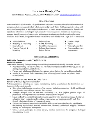 Lara A Mandy_Resume | PDF
