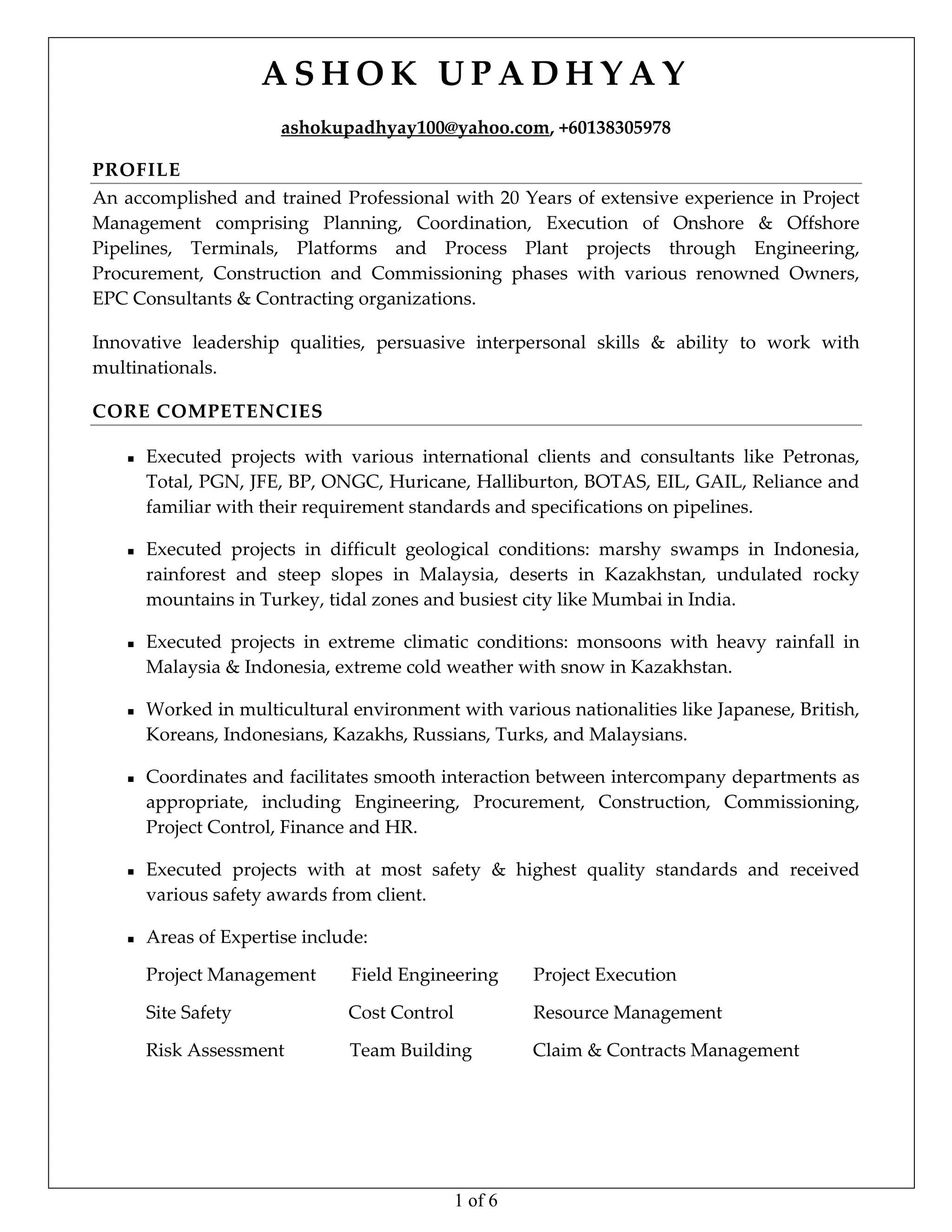 Ashok Upadhyay Resume | PDF