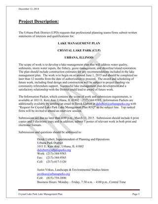 CLP RFQ Draft ESE 401 Draft | PDF