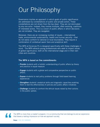 Sciences Po - MPA Program | PDF