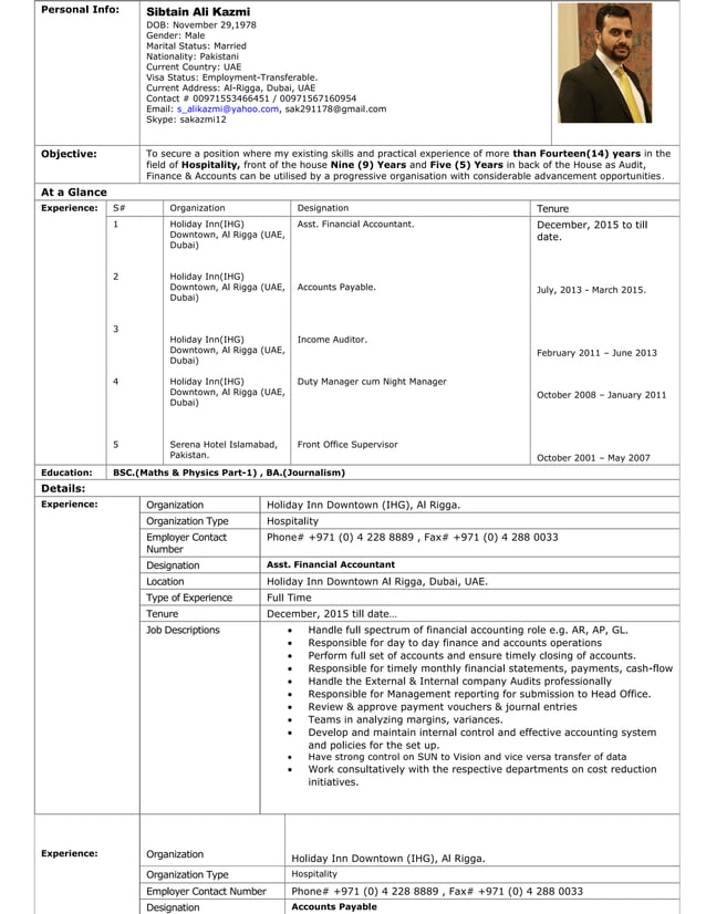 Sibtain Ali Kazmi CV (1) | PDF