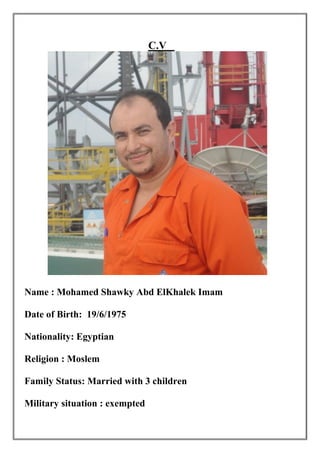 Mohamed Shawky C.V 2017 | PDF | Scuba Diving | Extreme Sports