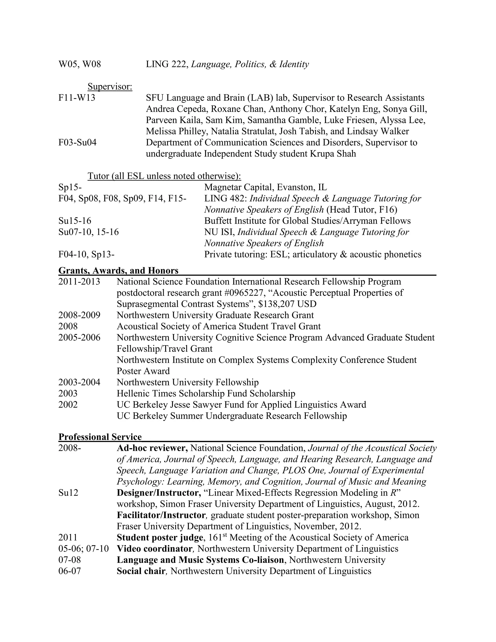 J_Alexander_CV_W17 | PDF